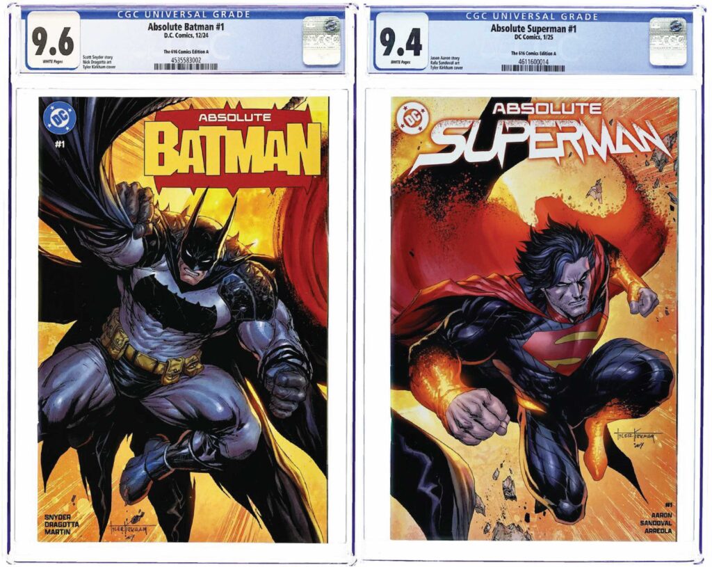 Absolute Batman 1- CGC 9.6 and Absolute Superman 1 – CGC 9.4 ( First ...